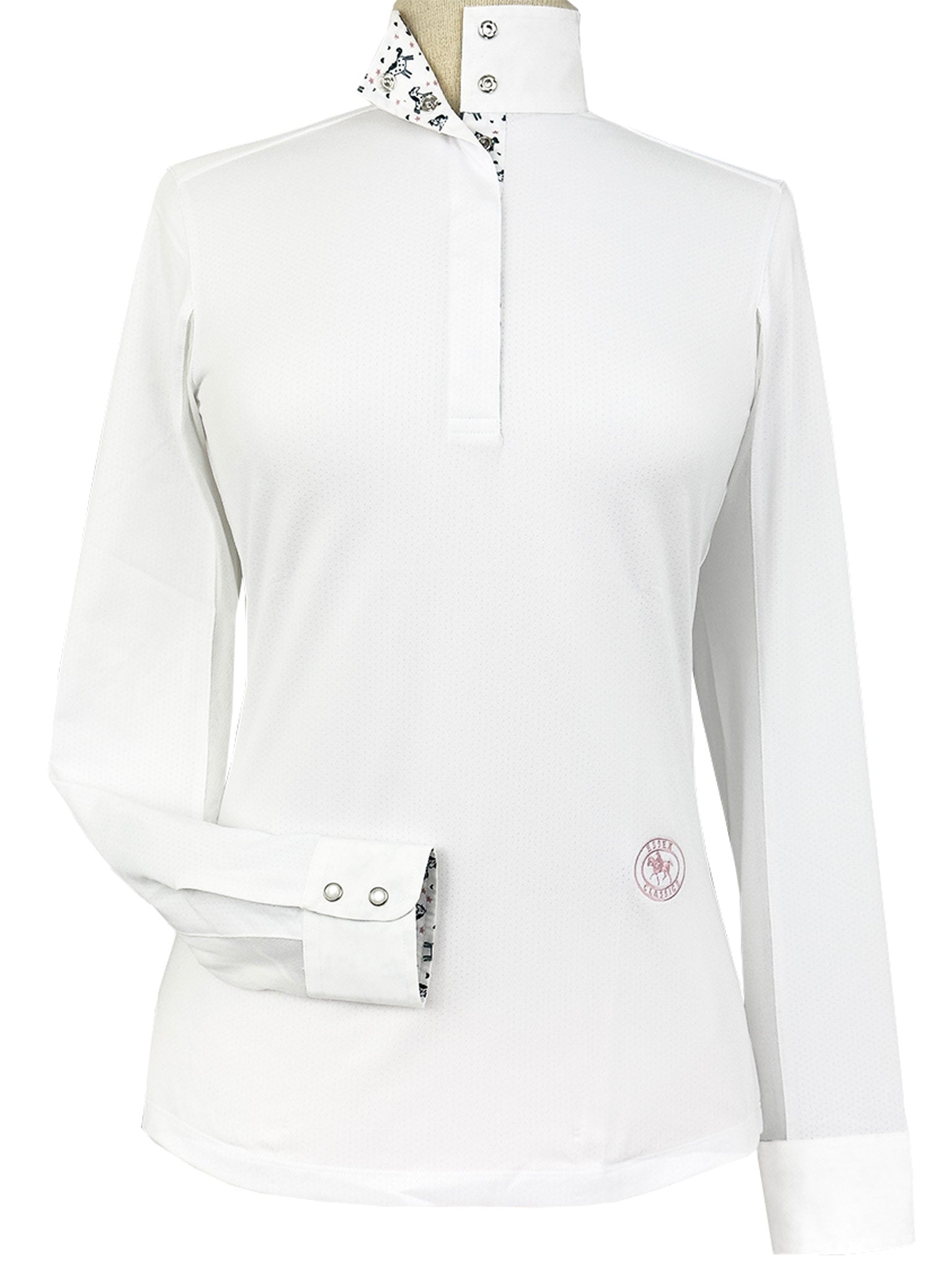 Unicorns Ladies Talent Yarn Straight Collar Long Sleeve Show Shirt ...